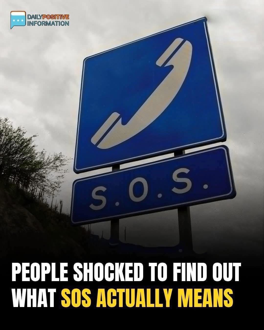 People Stunned After Learning The True Meaning Behind ‘SOS’ — It’s Not ...
